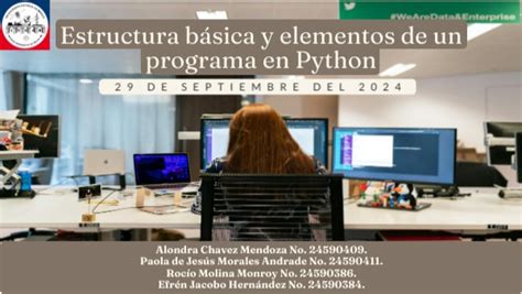 estructura básica y elementos de un programa en python genially