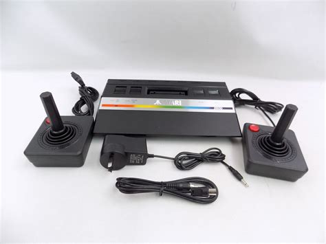 Atari 2600 Jr Console With 2x Joystick Controllers And Cables