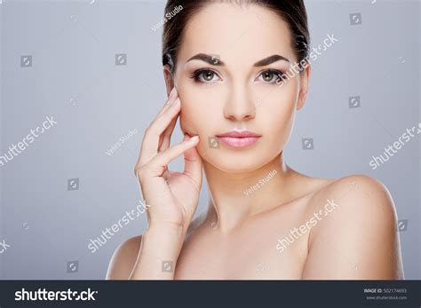Beauty Portrait Girl Perfect Nude Makeup Stock Photo Shutterstock