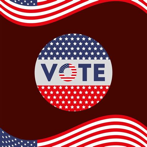 Usa Vote On Seal Stamp Vector Design 4027801 Vector Art At Vecteezy