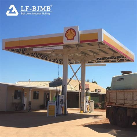 Gas Station Structure Design Steel Structure Space Frame Gas Station