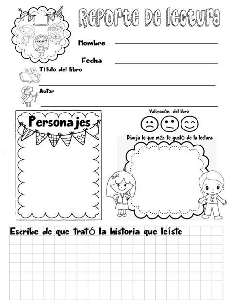 Pin De Veronica Maria En Escuela Reporte De Lectura Actividades De Lectura Preescolar