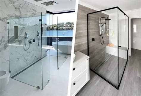 Semi Frameless Vs Frameless Shower Screens Dial A Glass