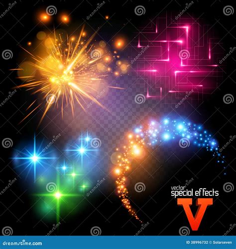 Vector Special Effects Set 5 Stock Vector Illustration Of Modern