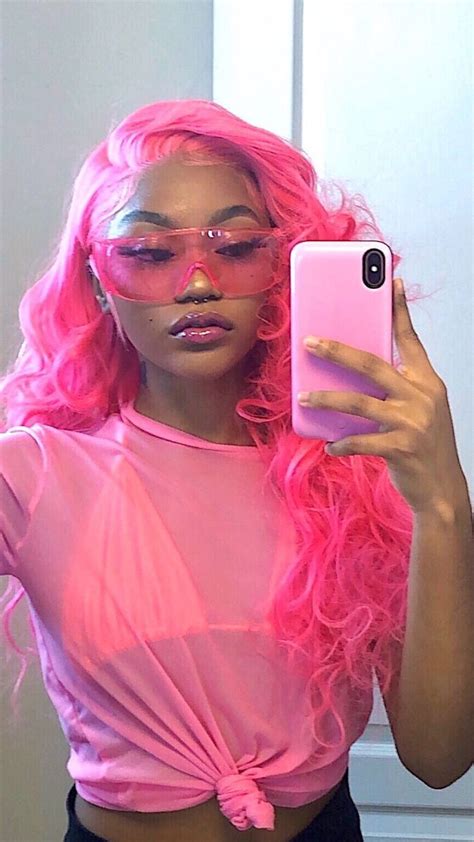 Gwopchas3r Pink Hair Girl With Pink Hair Black Girls Hairstyles