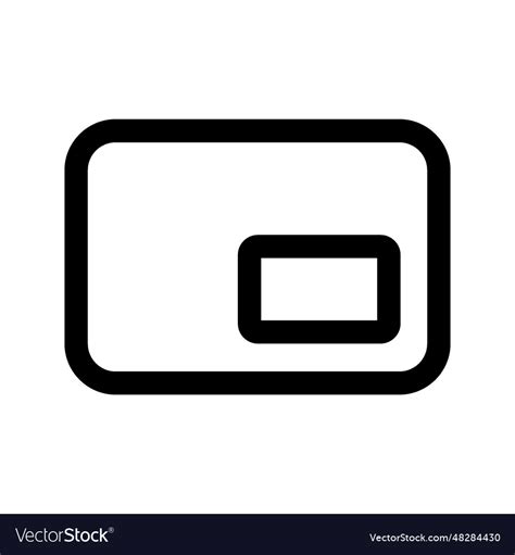 Mini Player Icon Royalty Free Vector Image Vectorstock