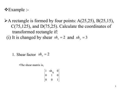 Presentation On 2d Geometrical Transformation Pptx