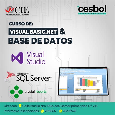 Curso Visual Basic Net Base De Datos Cesbol Ingenieria