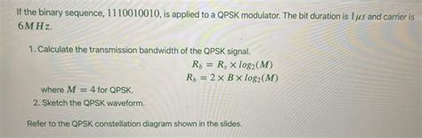 Solved If The Binary Sequence 1110010010 Is Applied To A