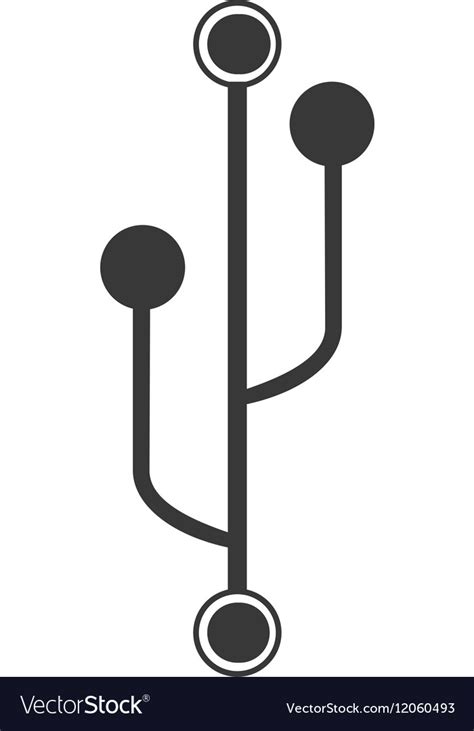 Isolated Usb Circuit Design Royalty Free Vector Image