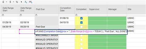 invalid operation — smartsheet community