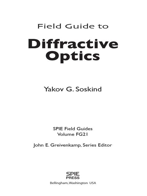 Book Spie Field Guide To Diffractive Optics Pdf Diffraction Optics Book Spie Field Guide To Diffractive Optics Pdf Diffraction Optics