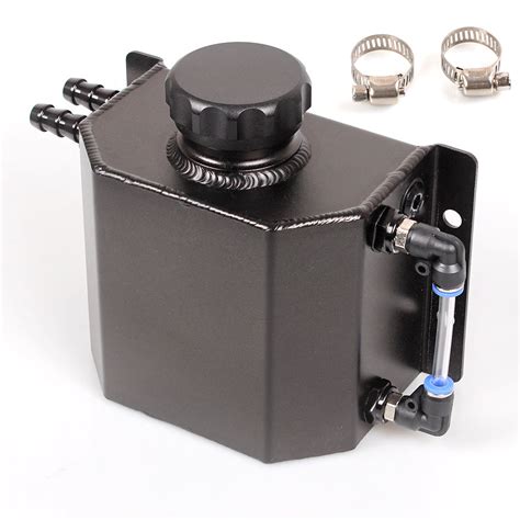 Rastp Universal 1l Overflow Tank Aluminum Coolant Radiator Tank Reser