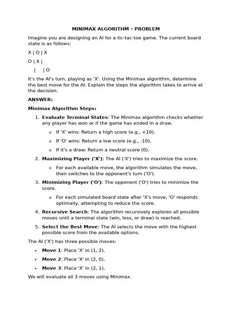 Minimax Algorithm1 1 Pdf