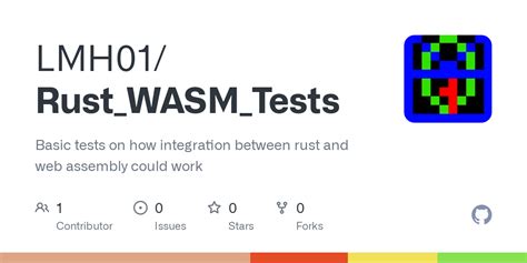 Github Lmh01rustwasmtests Basic Tests On How Integration Between Rust And Web Assembly