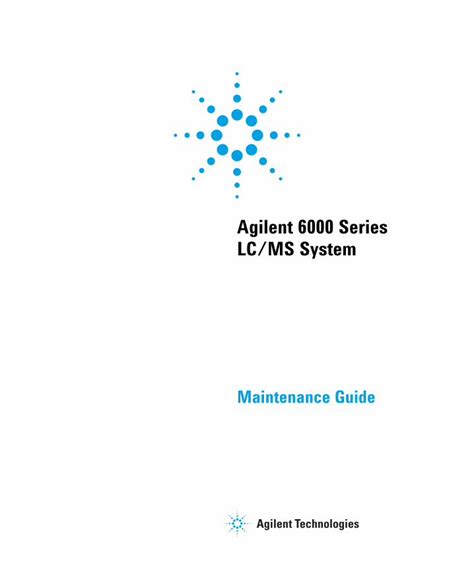Pdf Agilent 6000 Series Lcms System Ideal Vac Dokumentips
