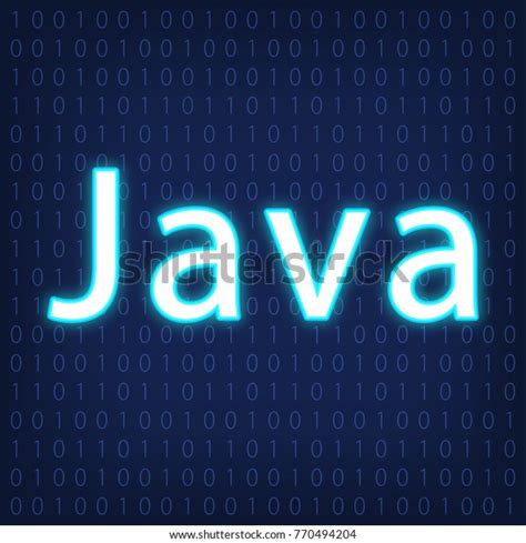 Machine Code Languages Neon Style Programming Stock Vector Royalty Free 770494204 Shutterstock