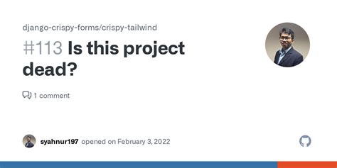 Is This Project Dead Issue 113 Django Crispy Forms Crispy