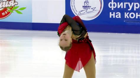 Мария Механич Короткая программа Девушки Пермь Гран при России по фигурному катанию 2022 23
