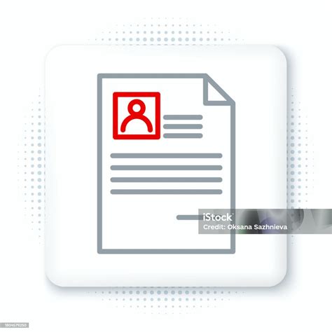 흰색 배경에서 격리된 선 이력서 아이콘입니다 Cv 응용 프로그램 전문 직원을 검색 인력 분석 이재개됩니다 다채로운 개요 개념 벡터 0명에 대한 스톡 벡터 아트 및 기타