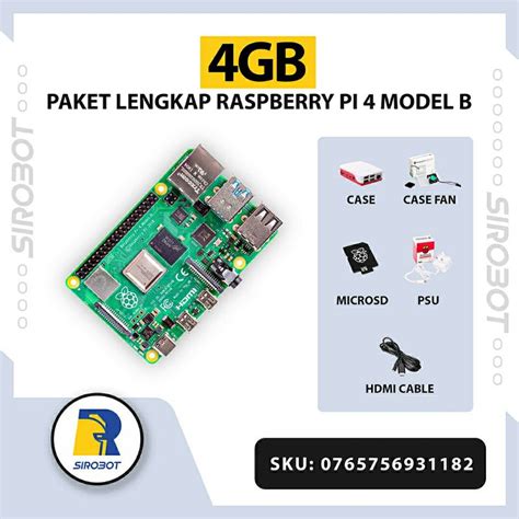 Jual Paket Lengkap Raspberry Pi4 Model B Ram 4gb Original Made In Uk Shopee Indonesia