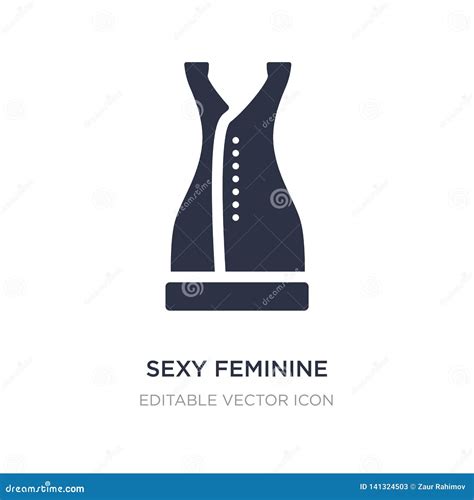 Feminine Dress In Black Icon On White Background Simple Element Illustration From Fashion