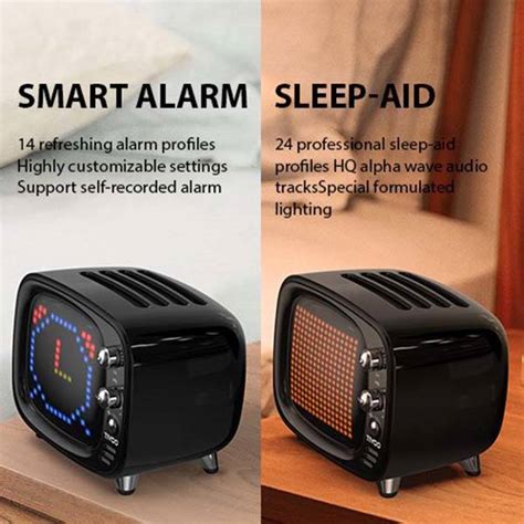 Divoom Tivoo Retro Tv Bluetooth Speaker With Customizable Pixel Art Gadgetsin