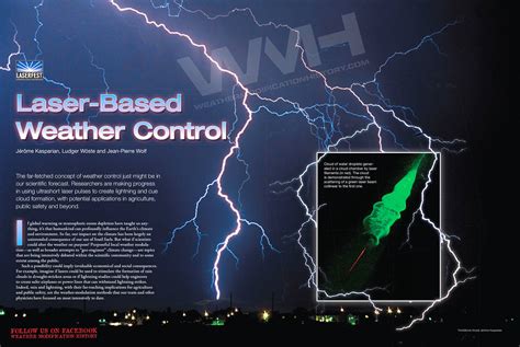 laser based weather control weather modification history