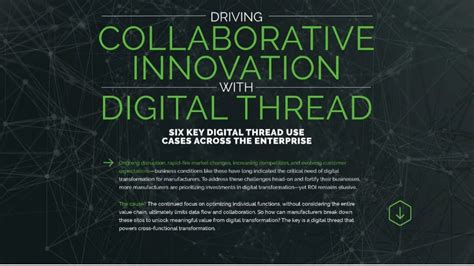 21052 Digital Thread Use Cases Make Innovation Collaborative With Digital Thread Infographic