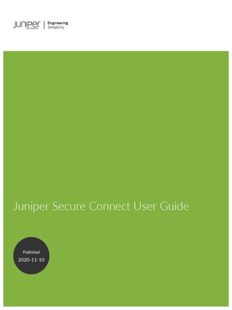 Juniper Secure Connect User Guide Pdf Installation Computer