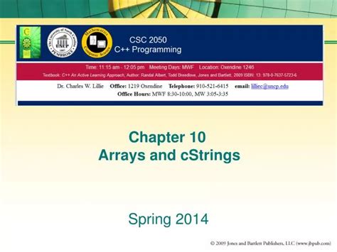 Ppt Chapter 10 Arrays And Cstrings Powerpoint Presentation Free Download Id4225841