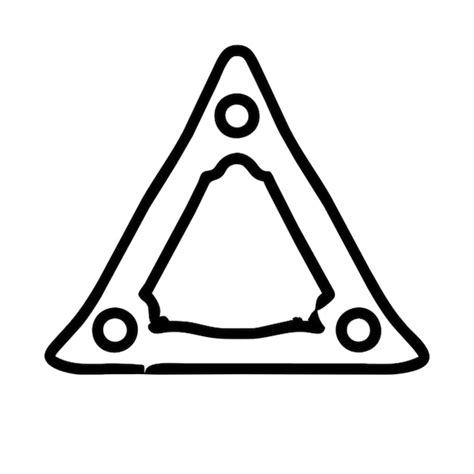 Premium Vector Geometry Triangle Icon Outline