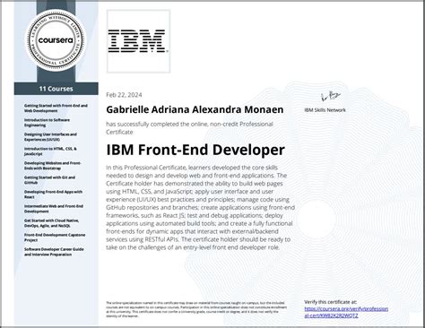 Gabrielle Monaen On Linkedin 🎉 I Am Delighted To Share That I Have Successfully Completed The Ibm
