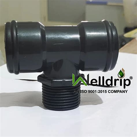 Black Hdpe Male Threaded Tee At Best Price In Ahmedabad Welldrip Irrigation Industries