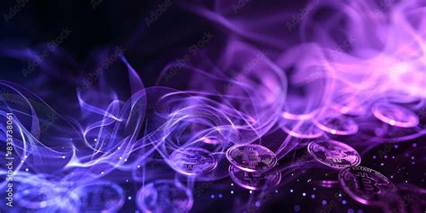 Visual Representation Of Blockchain Network With Cryptocurrency Tokens Flowing Through Pathways