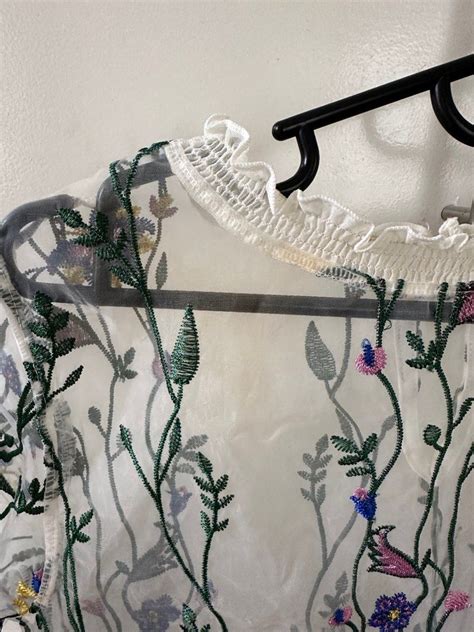 Seethrough Top Women S Fashion Tops Blouses On Carousell
