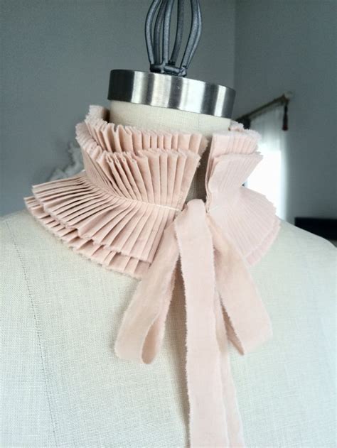 Ruffle Collar Nude Blush Soft Pink Pleated Collar More Etsy Artofit