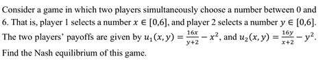 solved consider a game in which two players simultaneously