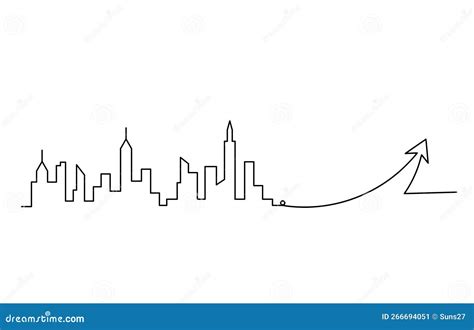 Abstract Panoramic Landscape Stock Illustration Illustration Of Office Continuous 266694051