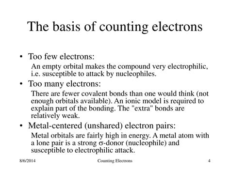Ppt Electron Count Oxidation State Coordination Number Powerpoint Presentation Id 2955238