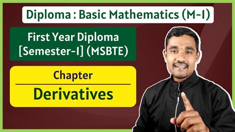 Derivatives 02 Examples On Basic Formulae Applied Mathematics First Year Diploma Msbte