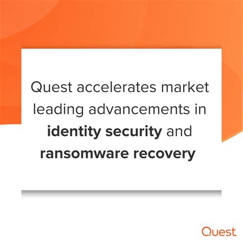 Cybersecurity Disasterrecovery Itdr Identitysecurity Quest Software