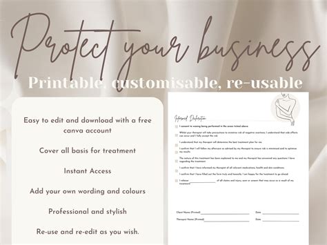 Waxing Consultation Form Waxing Consent Form Esthetician Forms Esthetician Intake Form