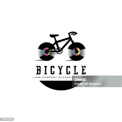 자전거 로고 아이콘 벡터 스포츠 경주 캐주얼 내리막 길 복고풍 템플릿 용 차량 건강한 생활방식에 대한 스톡 벡터 아트 및 기타 이미지 건강한 생활방식 경주용 자전거