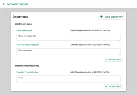 Building A Document Tracker
