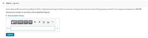 Solved Learning Goal The Sonic Velocity C Is Defined As