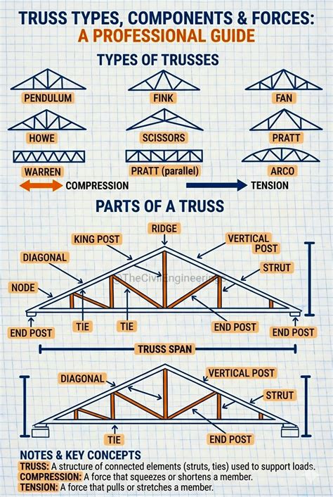 Trusses Types Diagram Artofit
