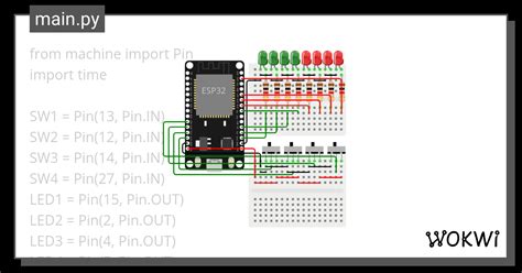 Lab1micropython Wokwi Esp32 Stm32 Arduino Simulator