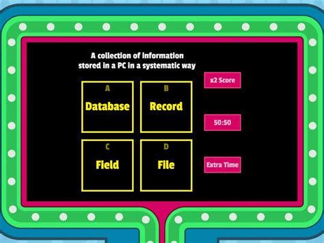 Databases Quiz Gameshow Quiz