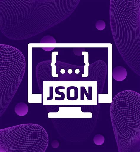 Premium Vector Json Icon With A Computer Vector